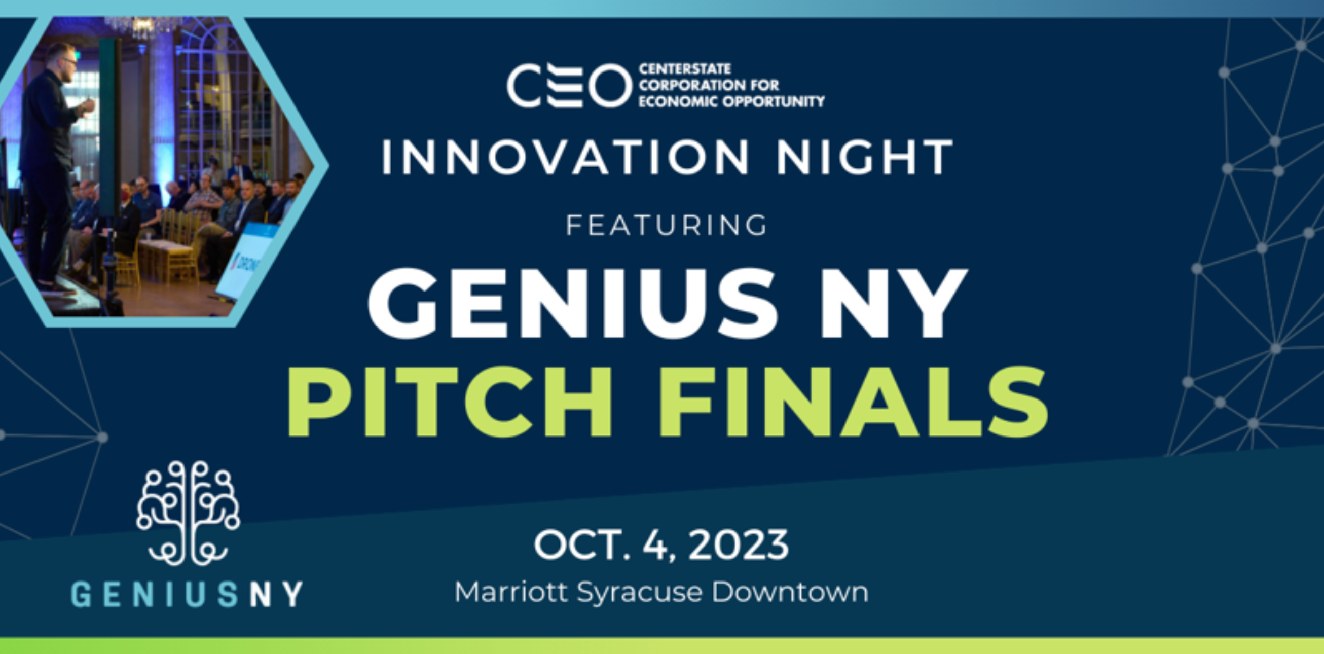 Innovation Night featuring GENIUS NY Pitch Finals | CenterState CEO