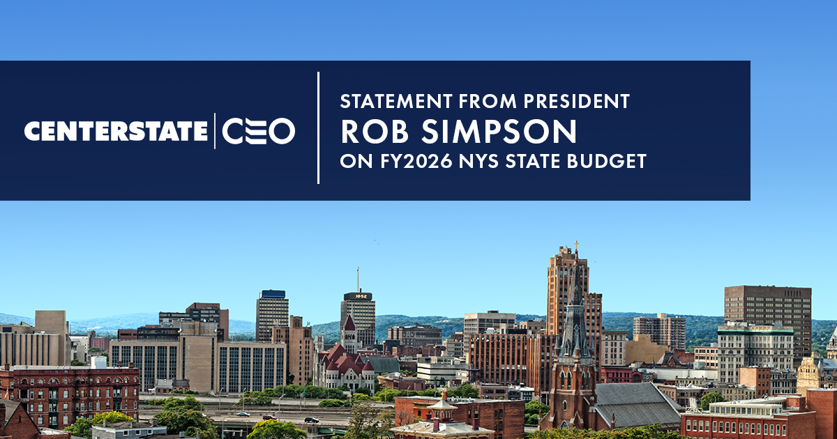 CenterState CEO President Rob Simpson Comments on 2026 State Budget ...