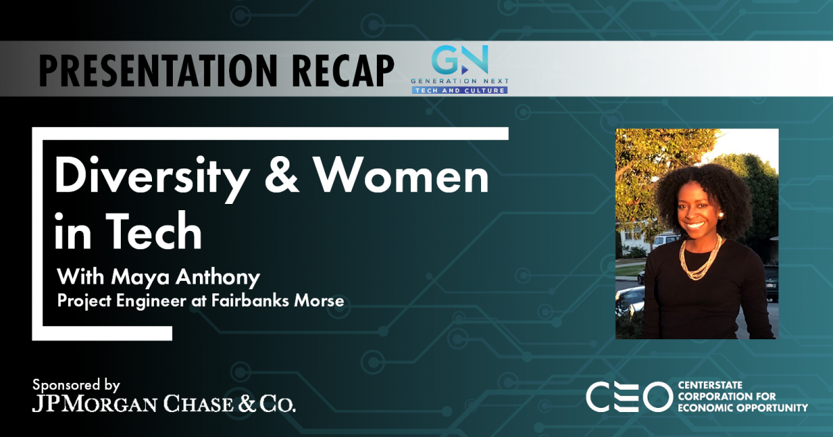Presentation Recap | Diversity & Women in Tech, with Maya Anthony ...