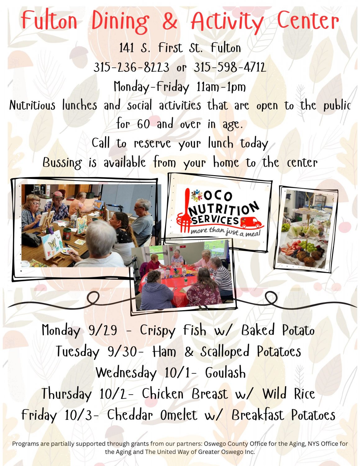 Fulton Dining and Activity Center Community Lunches | CenterState CEO